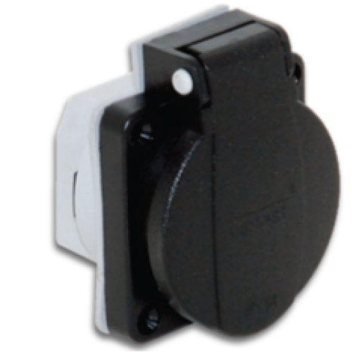 3101-310-0300 1*16 A 220-240 V AC Siyah Pano Prizi